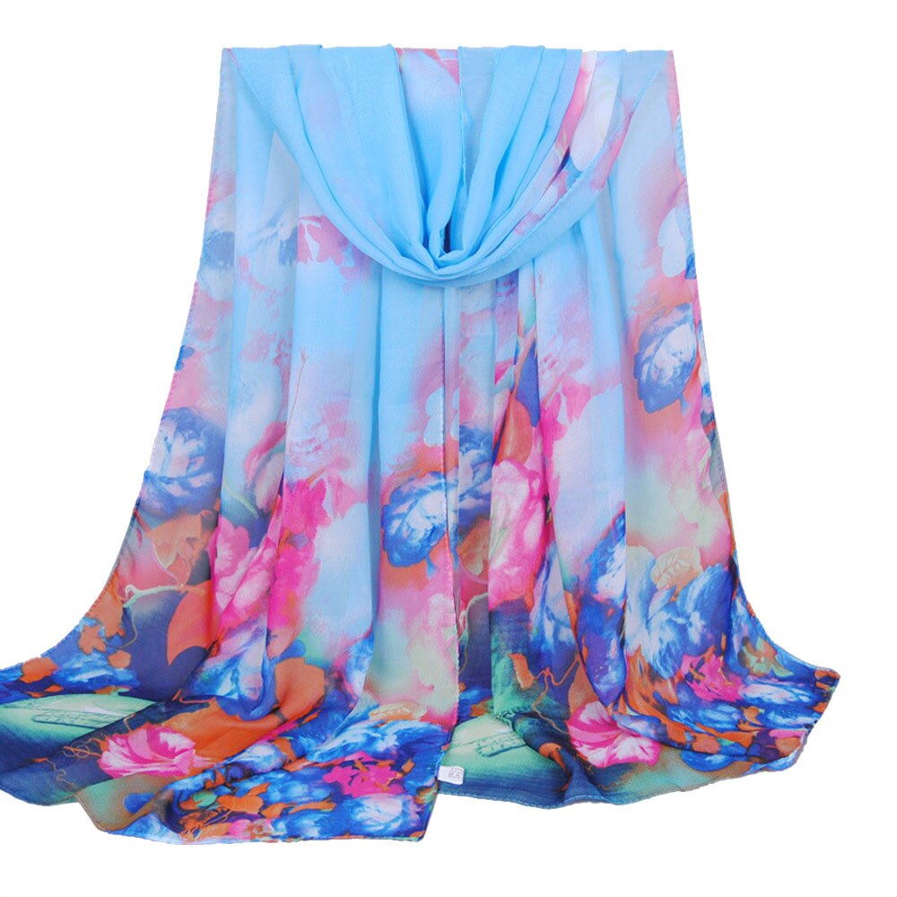 Print Color Women Scarf Women Long Soft Wrap scarf... – Grandado