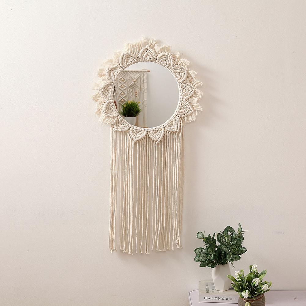 Round Mirror Macrame Mirror Wall Boho Home Decor F... – Grandado