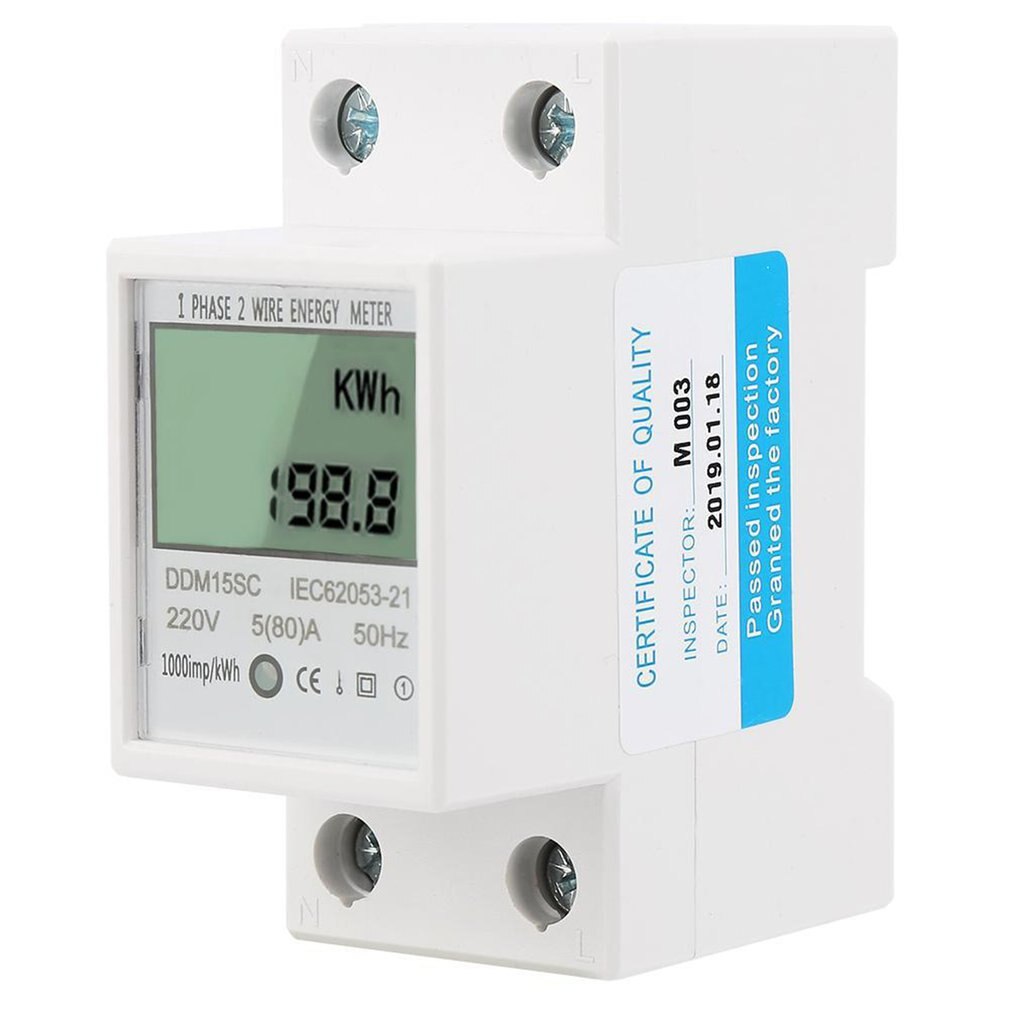 DDM15SC Electric KWh Meter Single Phase Two Wire D... – Vicedeal