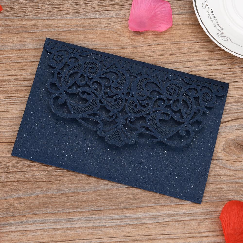 Pearl Paper Wedding Cards with Blank Inner Sheet 1... – Vicedeal