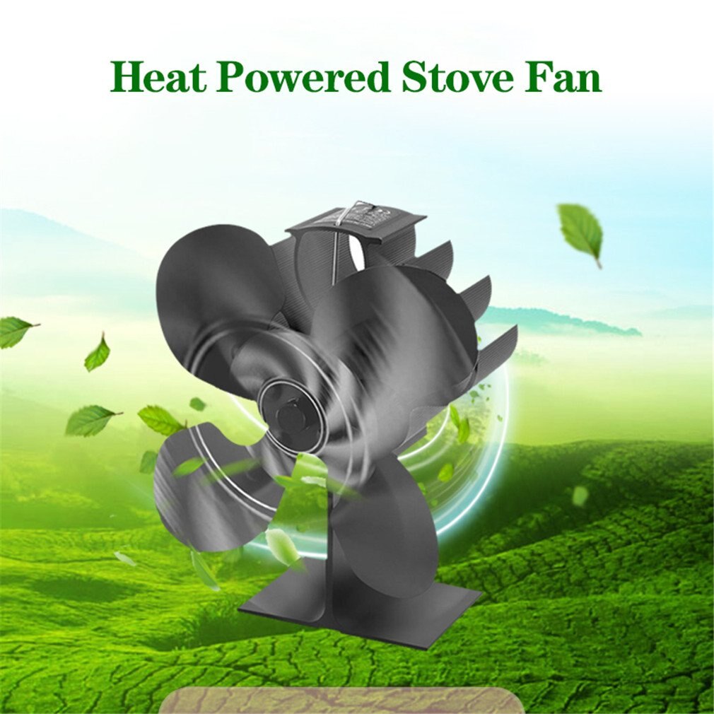 4 Blades Efficient Heat Distribution Heat Powered ... – Grandado