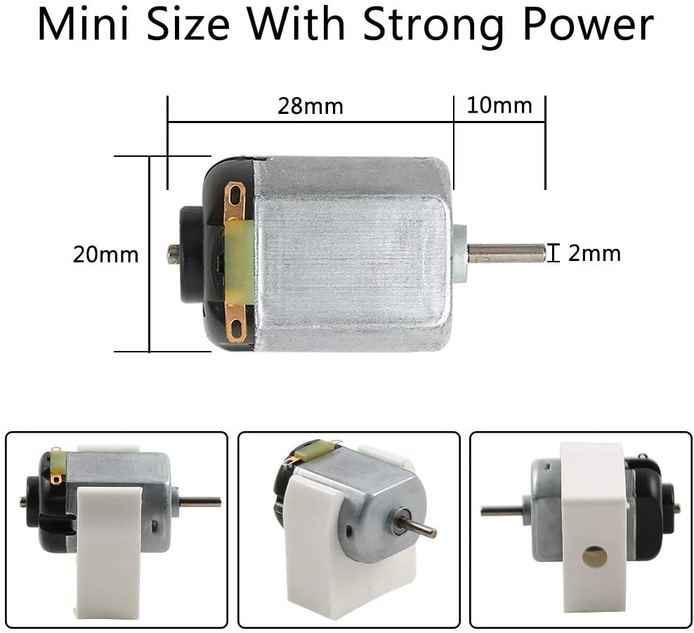 DC Motors Kit 1.5-3V 15000RPM with 66 PCS Plastic ... – Grandado