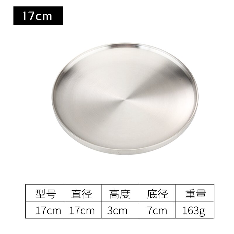 304 rustfri stålplade dobbeltisoleret tallerken mi... – Grandado