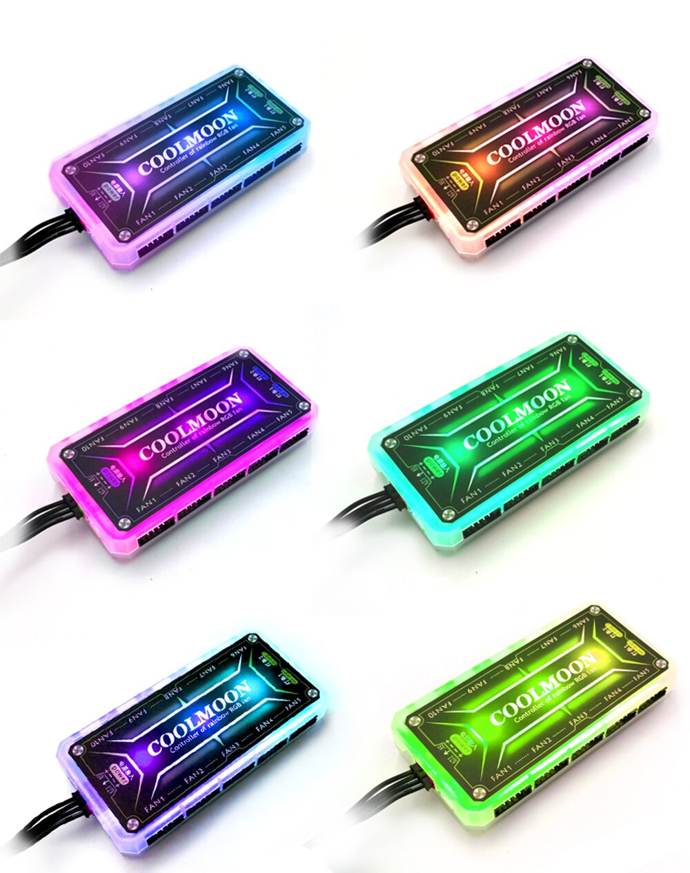 Coolmoon RGB Fans Remote Controller 12V 5A Color C... – Grandado