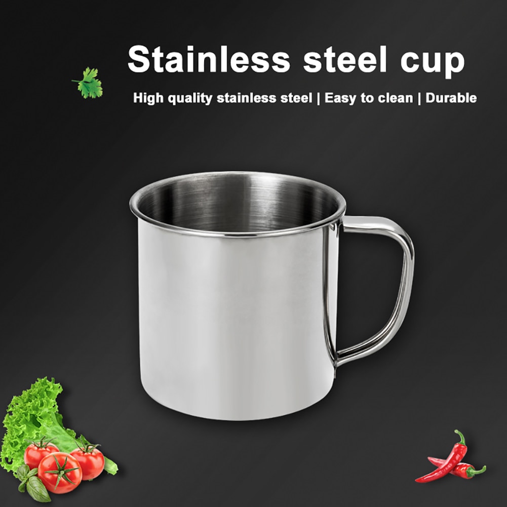 Neue 300ml Tragbare Edelstahl Reise Becher Kaffee Becher Tee Trinken Wasser Tasse – Grandado