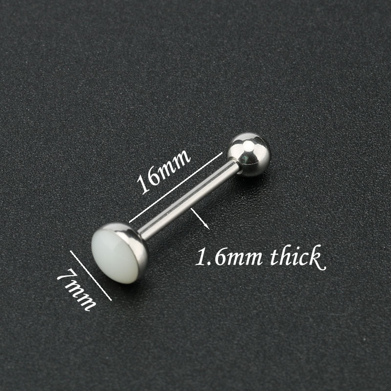 Lovely Tongue Rings Barbell Tongue Bar Oil Drip Mi... – Grandado