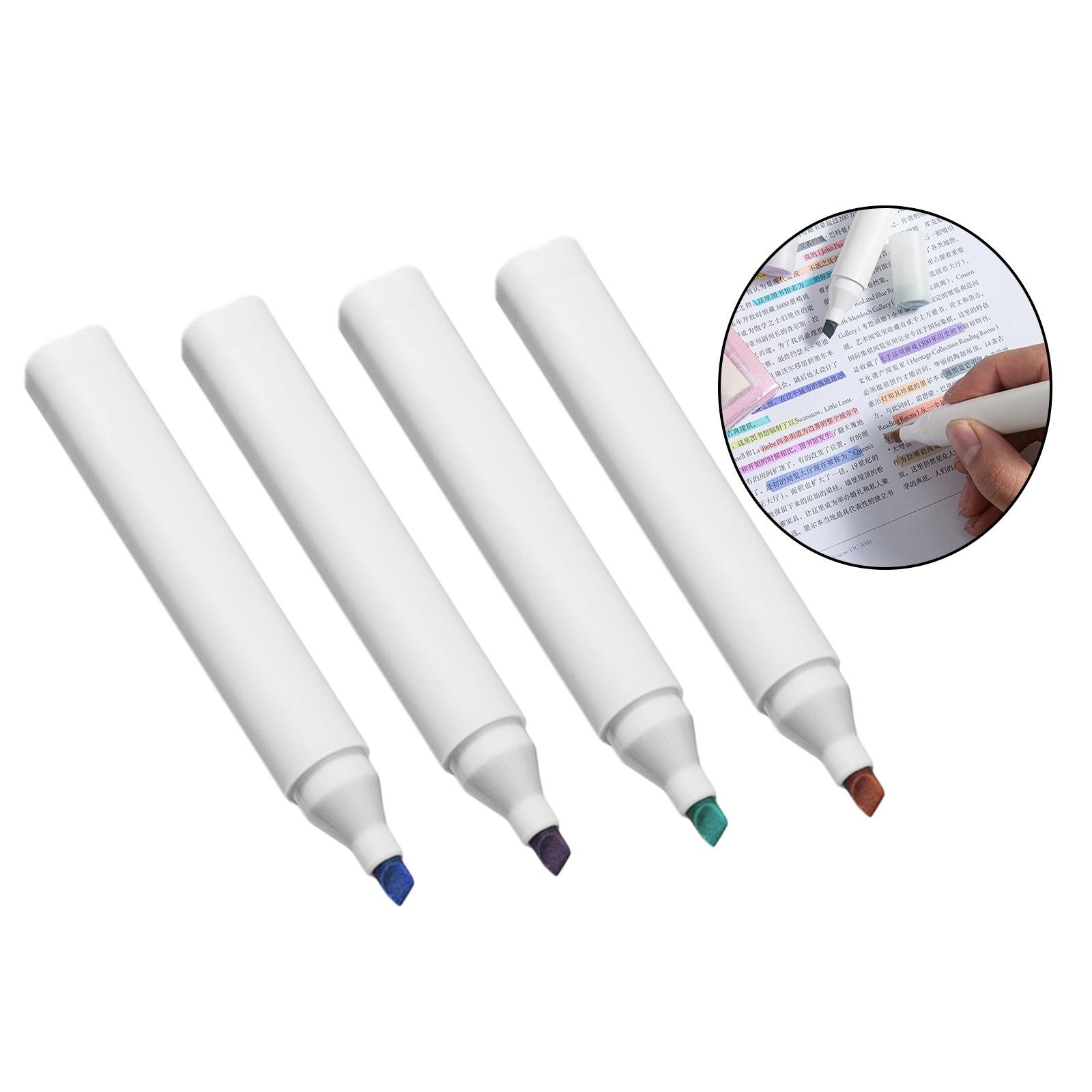4Pcs Highlighters, Large Ink Reservoir Study Suppl... – Vicedeal