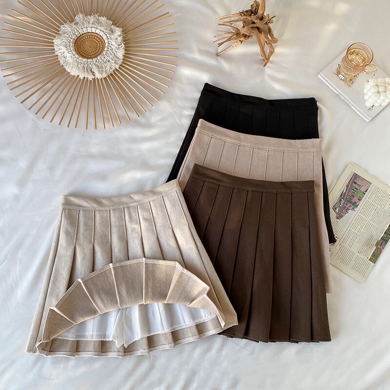 Sweet Preppy Women Mini Skirt Ladies Summer Winter... – Grandado