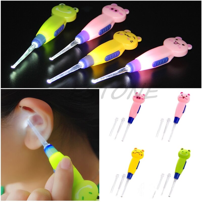 White LED Light Flashlight Ear Cleaning Remover Tw... – Grandado