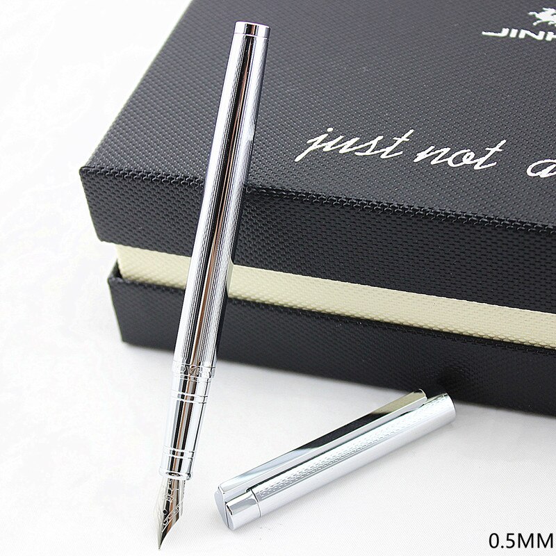 Jinhao 126 Executive Complete Silver Fine Hooded N... – Vicedeal