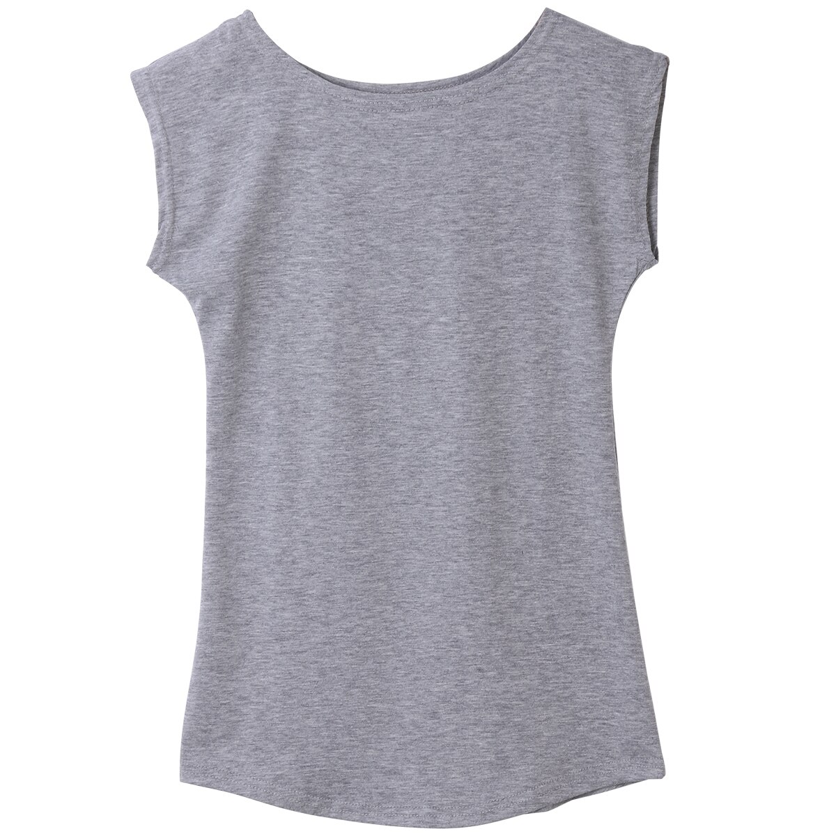 Girls Women's Neck Sleeveless Long T-Shirts Modal ... – Vicedeal