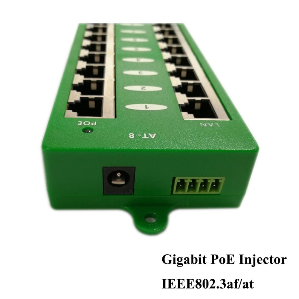 100/1000Mbps PoE Patch Panel mode AB 8 port IEEE80... – Grandado