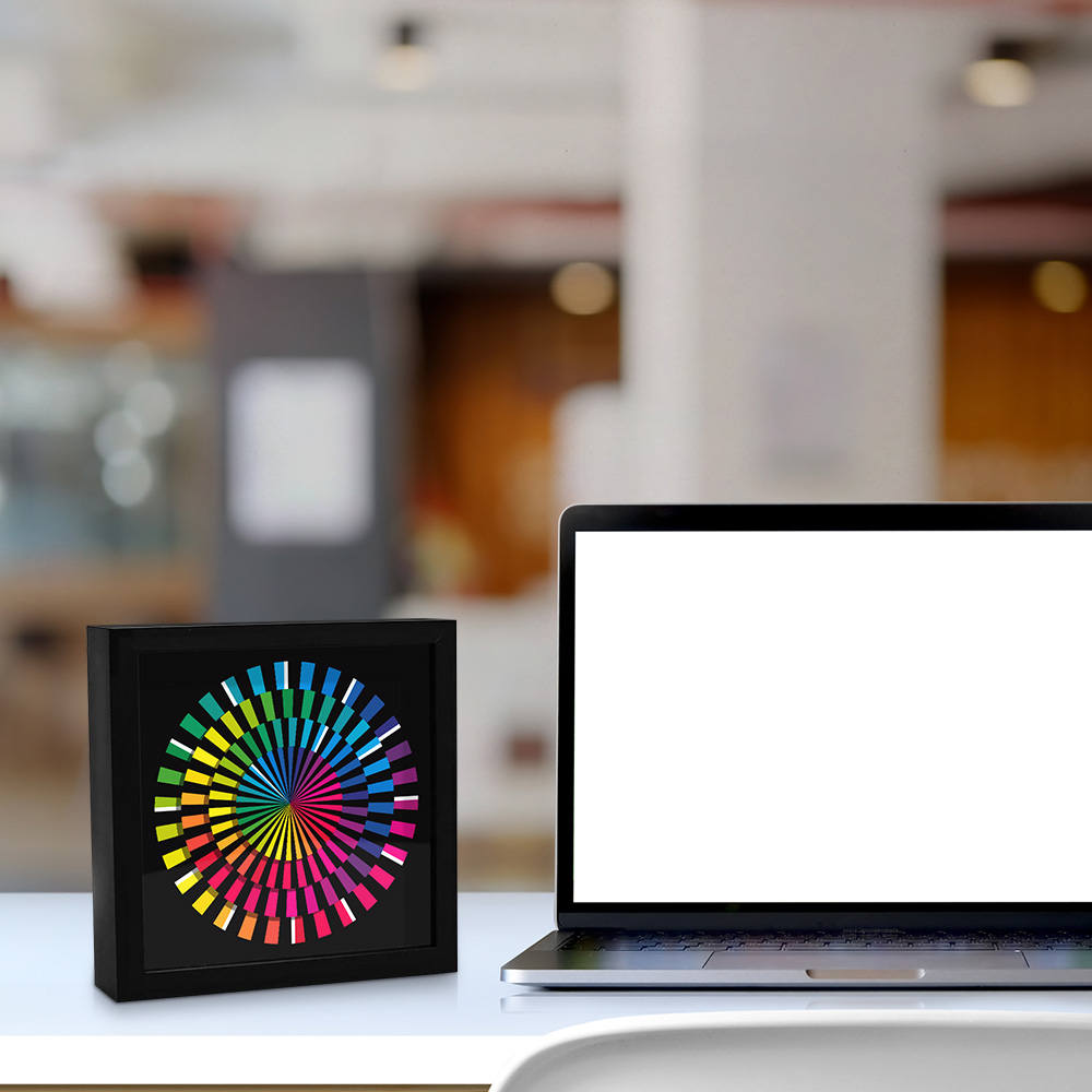 Spectrum Wooden Wall Clock Colorful Modern Table M... – Vicedeal