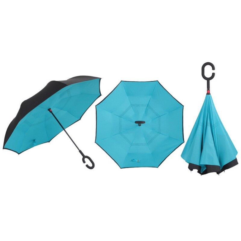 Reverse Folding Double Layer Inverted Umbrella Rai... – Grandado