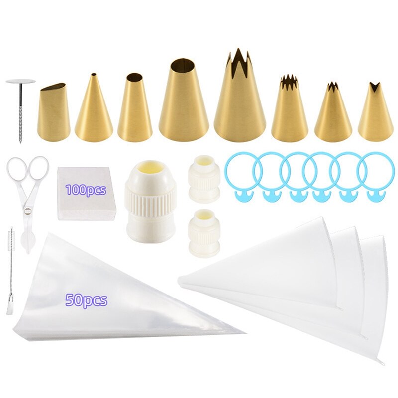 Kitchen DIY Cupcake Cakes Baking Bag Piping Tips C... – Grandado