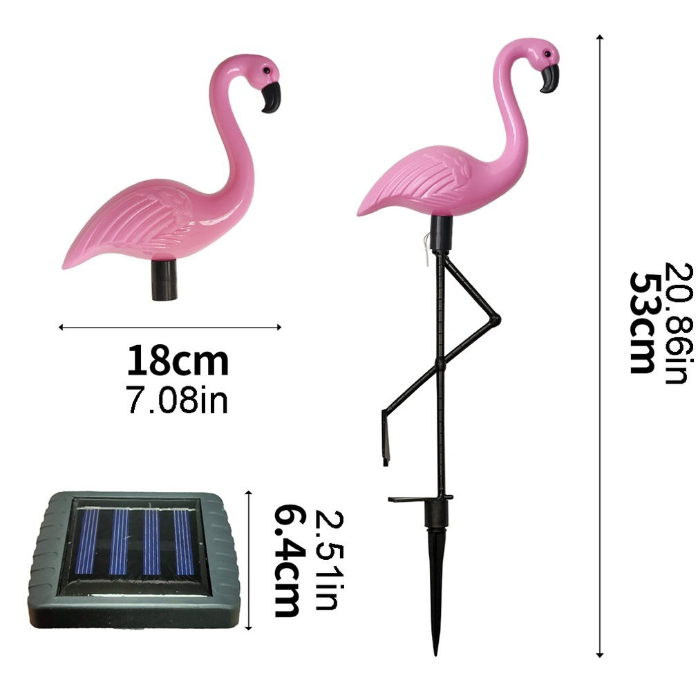 Solar Light LED Flamingo Lawn Lamp IP55 Waterproof... – Vicedeal