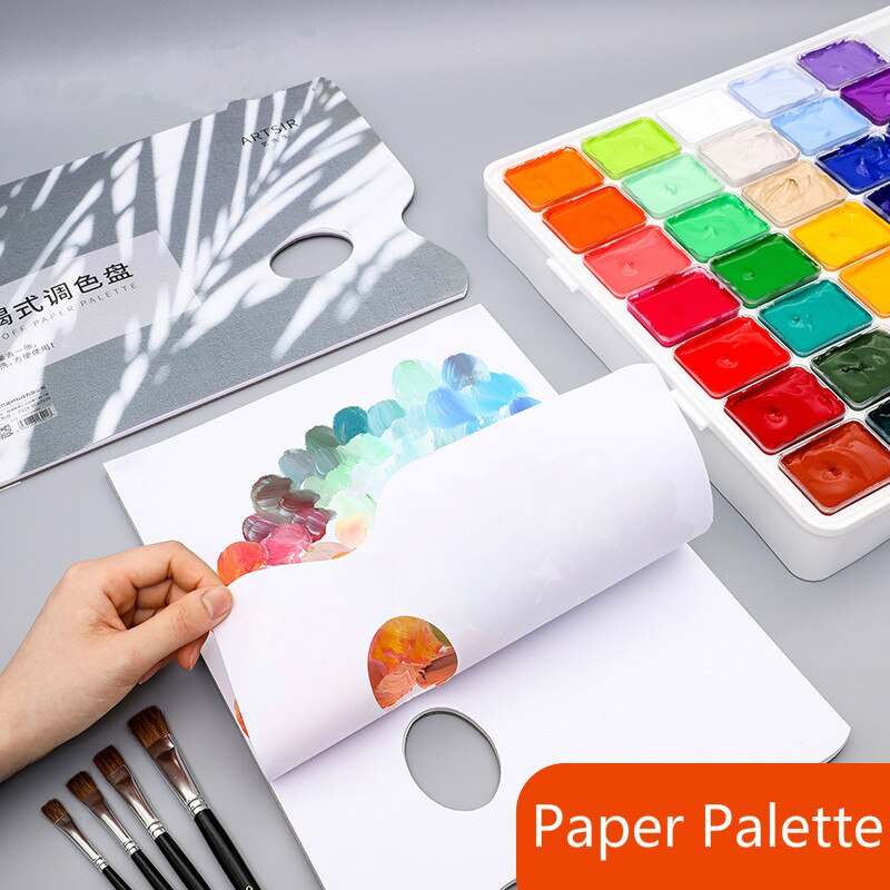 Paper Palette Watercolor Oil Paint Gouache Acrylic... – Vicedeal
