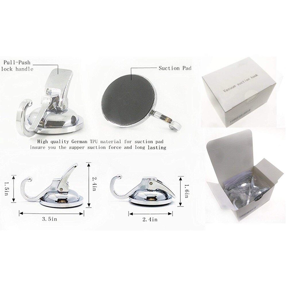 Heavy Duty Vacuum Suction Cup Hooks Specialized fo... – Grandado