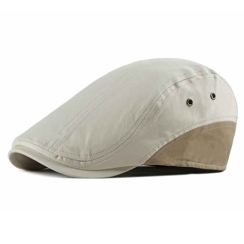 Big Large Newsboy Cap Men's Twill Cotton Eight... – Grandado