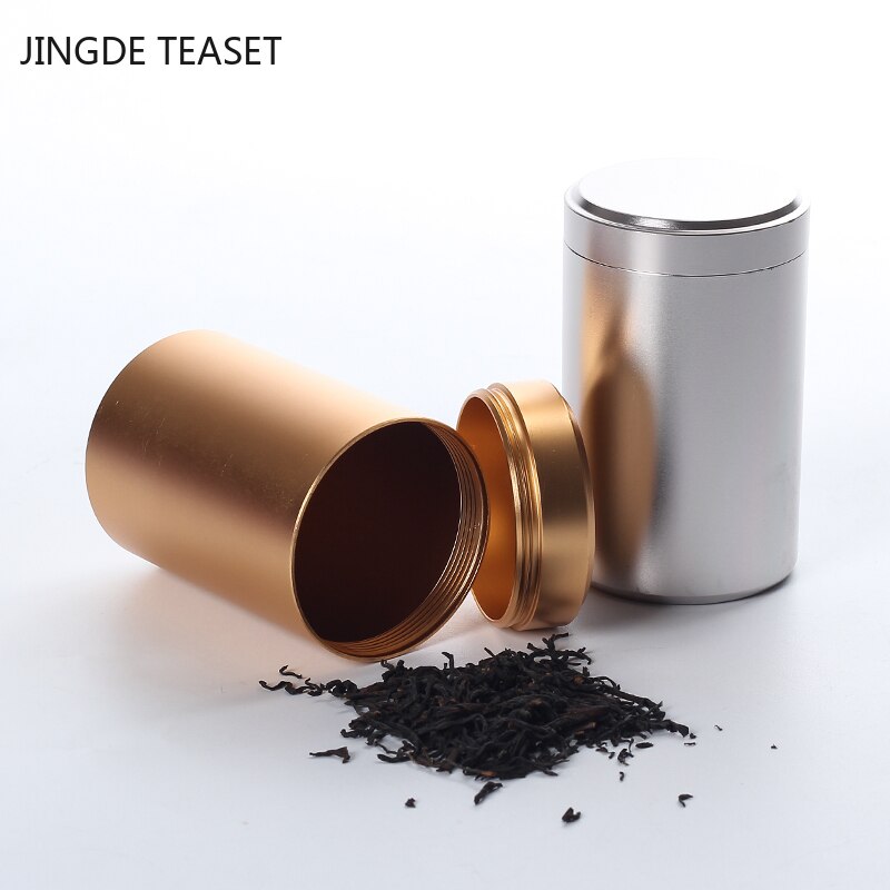 Mini Metal Tea Caddy sealed storage tank Portable ... – Vicedeal