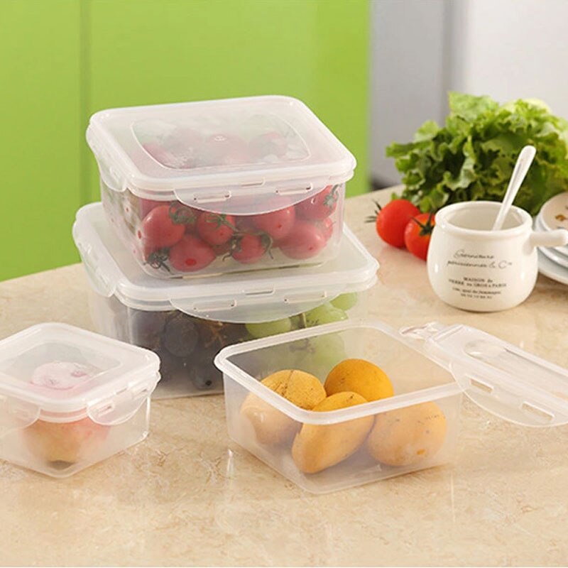 Thickened Transparent Square Lunch Box Food Storag... – Grandado