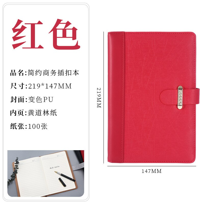 Leather Diary Business Work Notebook Thick Paper W... – Grandado