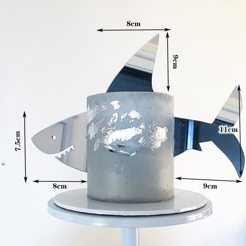 3pcs/bag Acrylic Shark Happy Birthday Cake Topper ... – Grandado