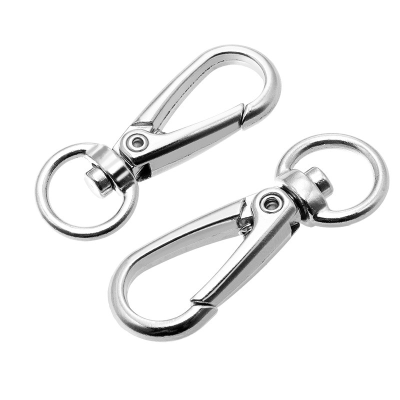 Silver Color Carabiner Rhodium Lobster Clasp Clips... – Grandado