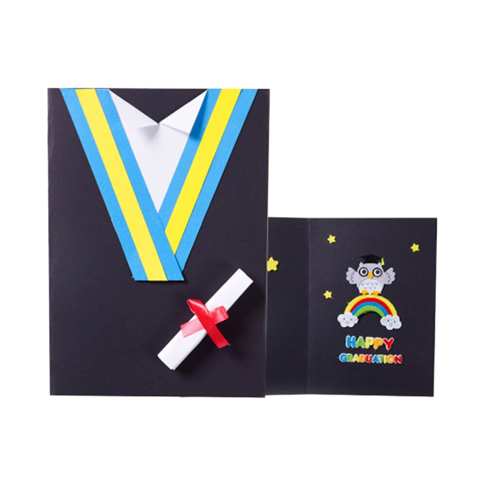 Handmade Graduation Dress Card DIY Craft Material ... – Vicedeal
