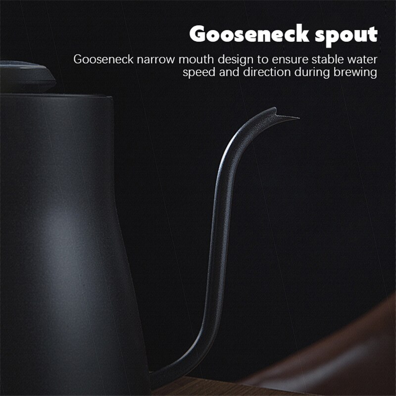850ml 304 Stainless Steel Long Narrow Spout Coffee... – Grandado