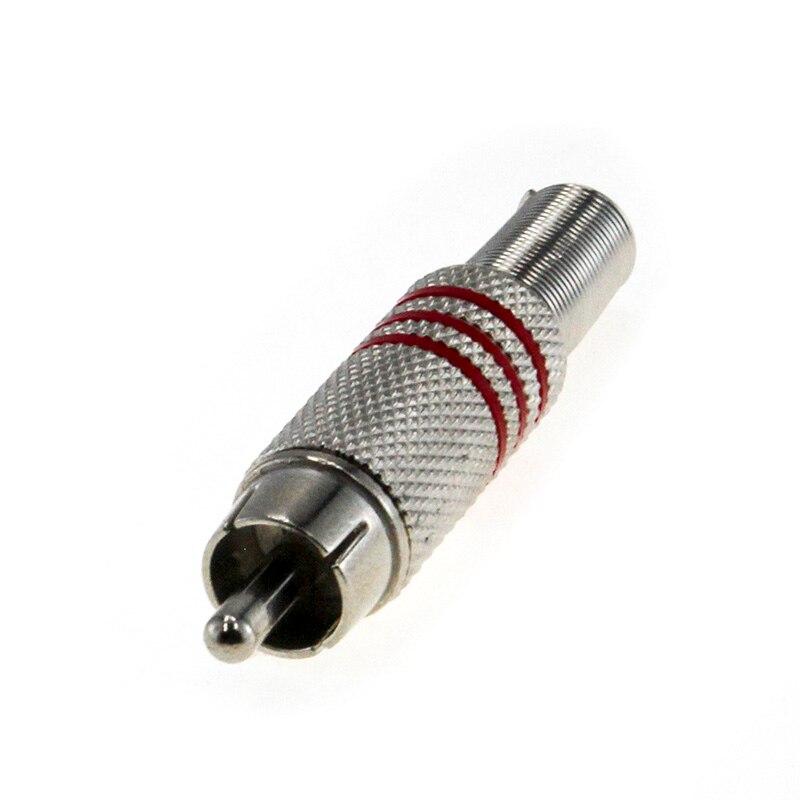 6/10 pcs RCA Red and Black Hybrid AV Male Plug Con... – Grandado