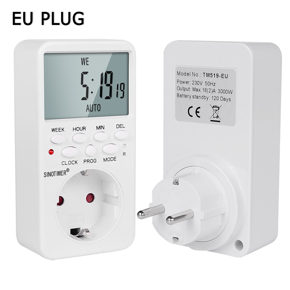 EU UK BR Plug Outlet Elektronische Digitale Timer ... – Vicedeal