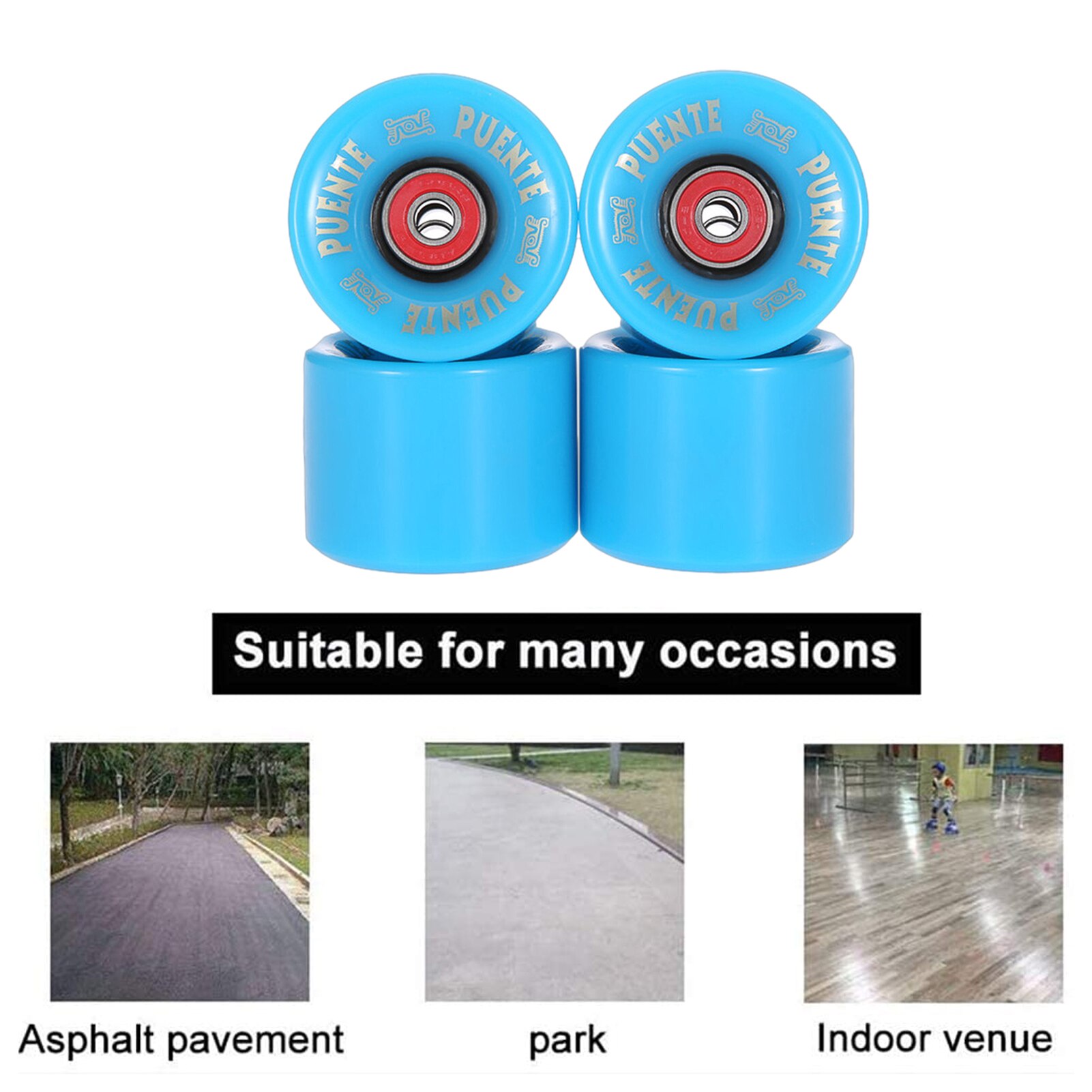 4Pcs/Set Cruiser Skateboard Wheels PU Wheels Long ... – Grandado