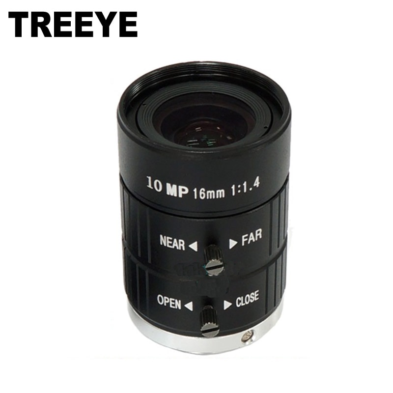 Hd 10mp cctv-objektiv 10 megapixel 16mm c-fäste ma... – Vicedeal