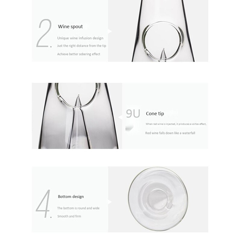 Wine Decanter,Pyramid Decanter Personality Red Win... – Grandado