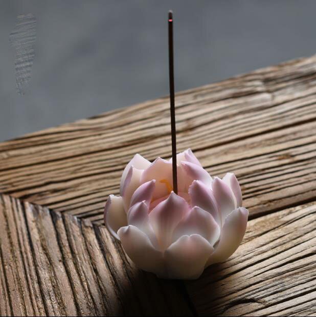 handwork ceramics Lotus Handmade ceramic flower te... – Grandado