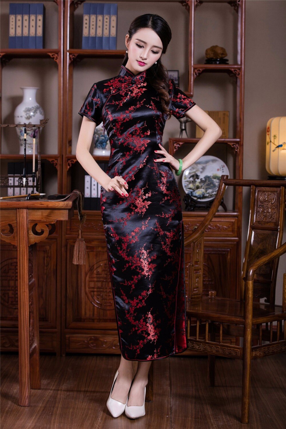 Shanghai Story chinese traditional dress Long Qipa... – Grandado