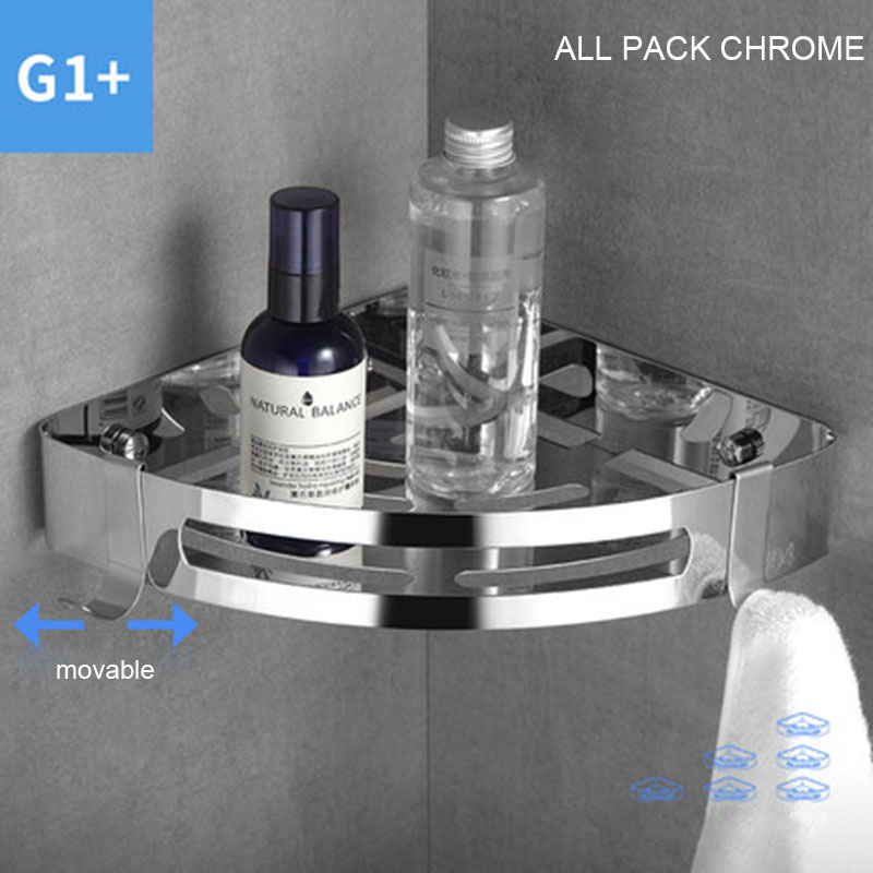 Onyzpily Bathroom Racks Triangle Basket 304 Stainl... – Grandado