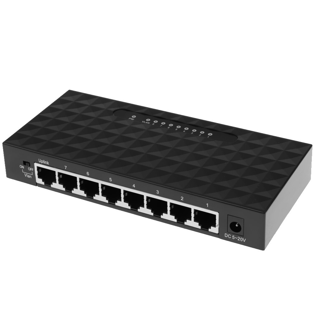 8 port RJ-45 10/100/1000 Gigabit Ethernet Network ... – Vicedeal
