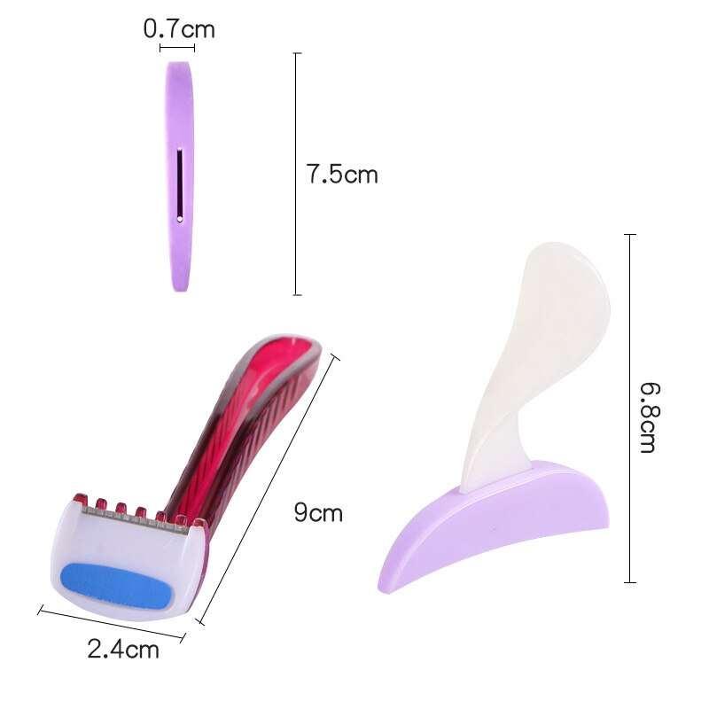 Purple Shaver Bikini Heart Triangle Straight Pubic... – Grandado