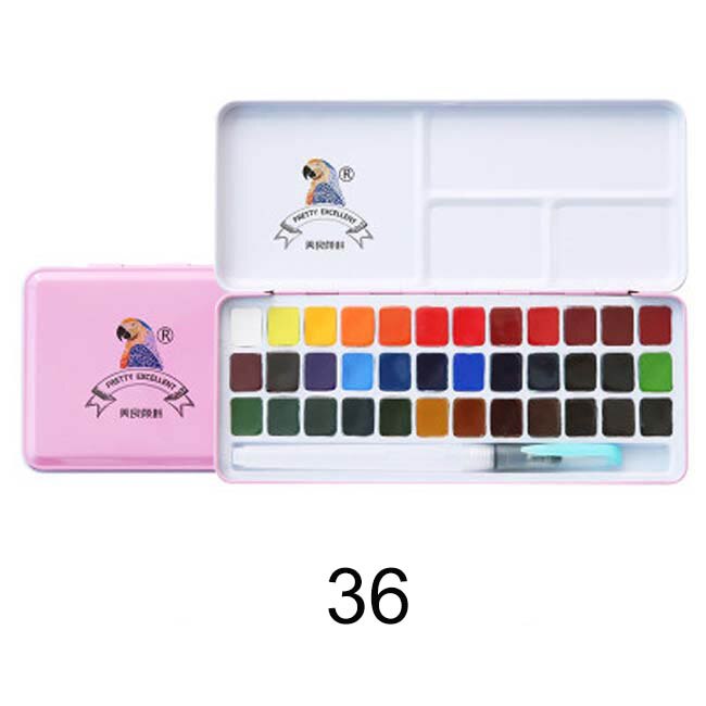 MEILIANG Solid Watercolor Paint 24/36 Colors Set M... – Vicedeal
