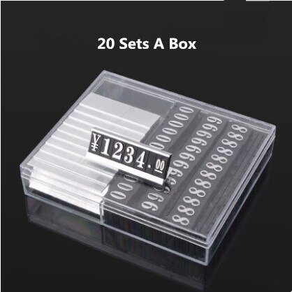 20 Sets Price Strip Digital Plastic Jewelry Price ... – Grandado