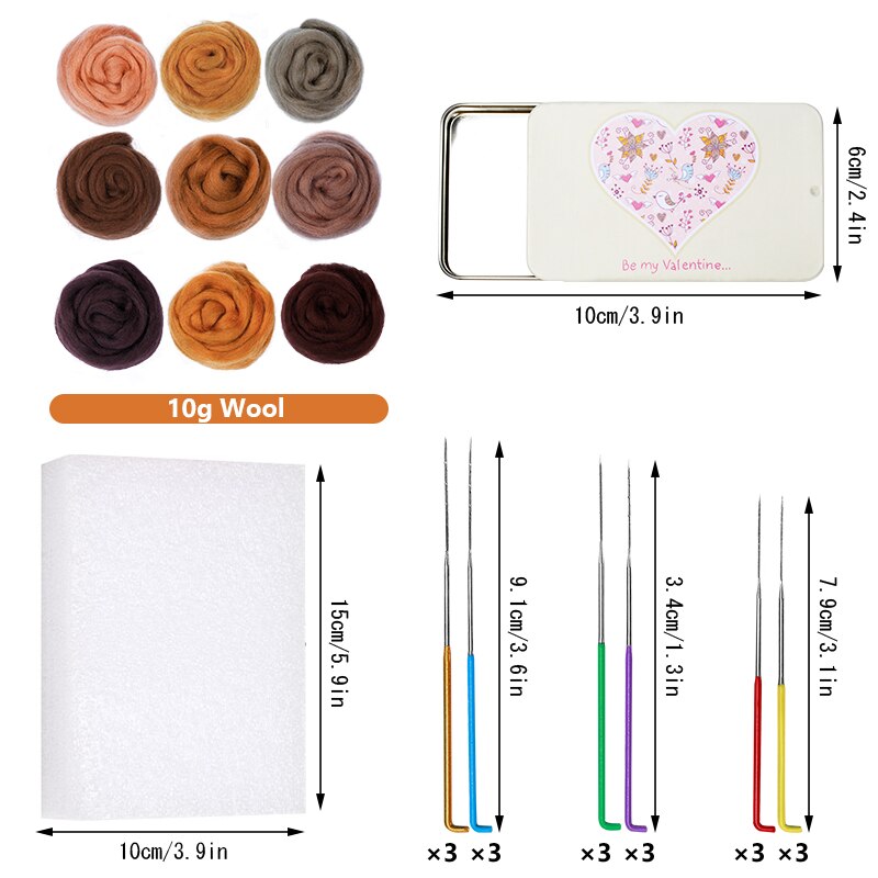 Imzay 28Pcs DIY Wool Fiber Roving Felting Tool Kit... – Grandado