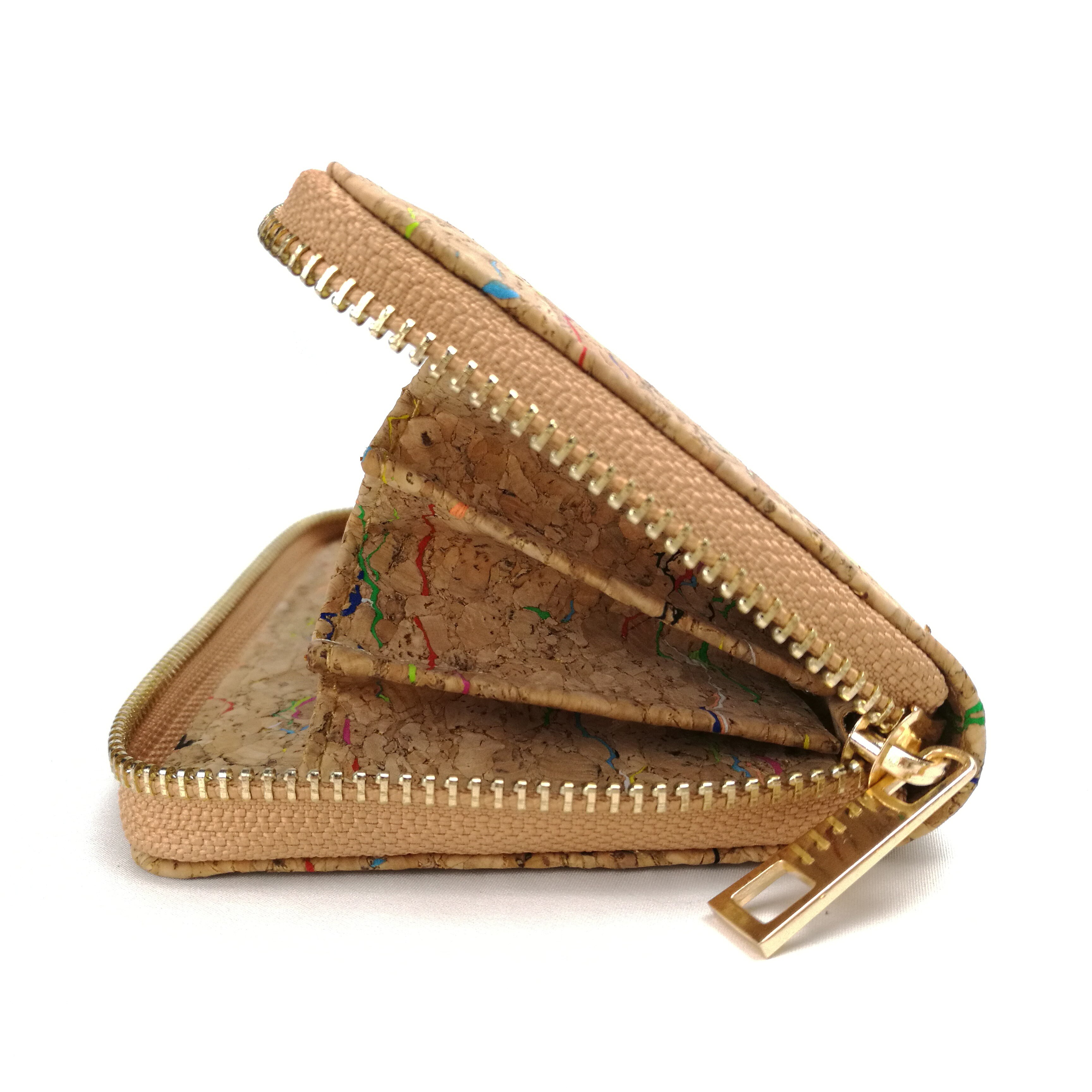 Rustic Natural Color Long Women Cork Wallet Vegan ... – Grandado