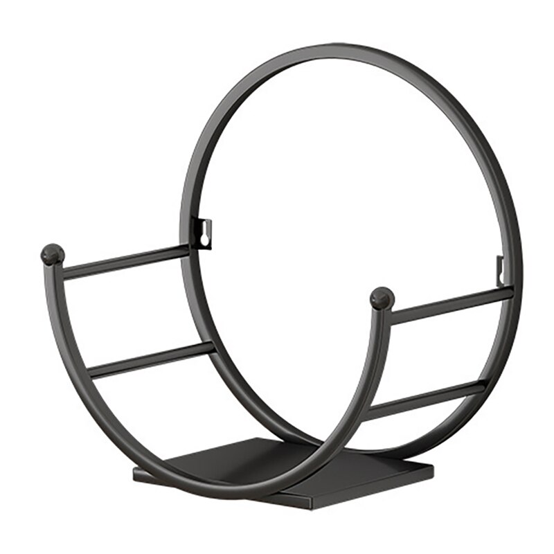 Punch-Free Wall Shelf Home Round Metal Wall Hangin... – Grandado