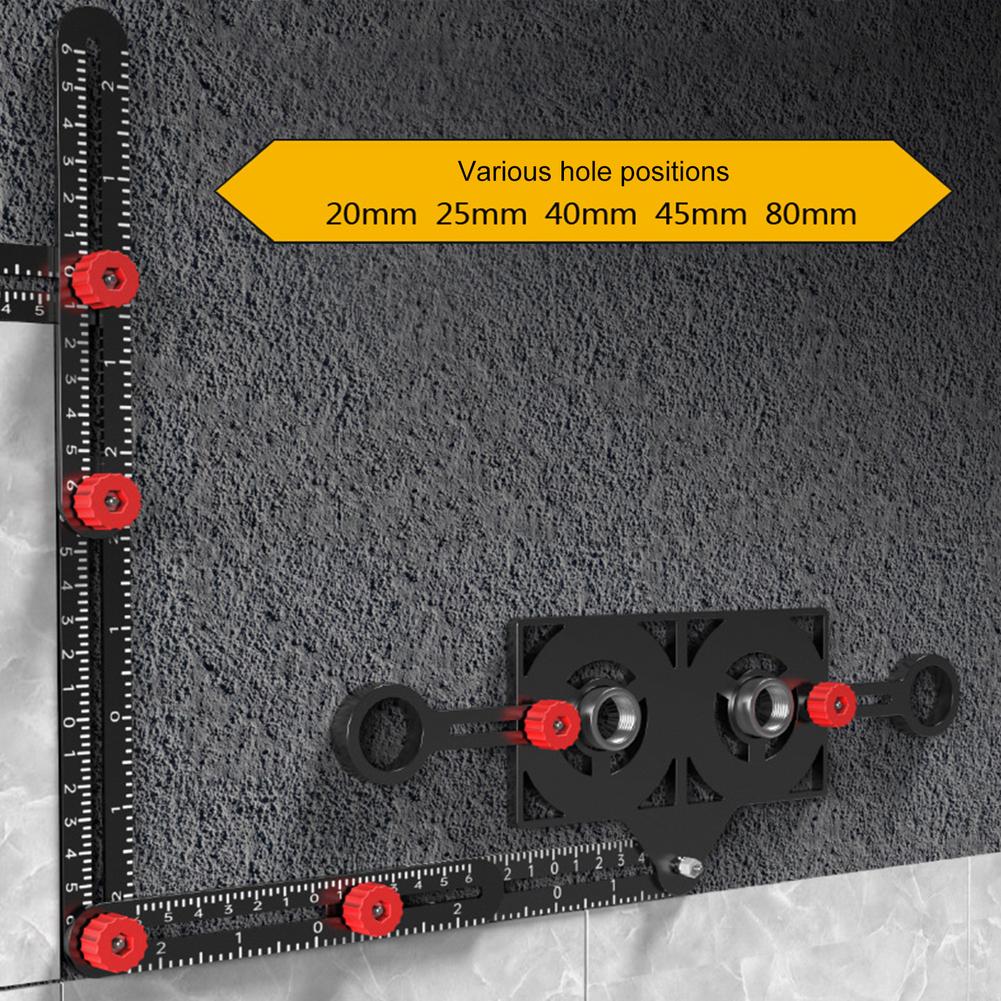 Multi Angle Measuring Ruler Tool Tile Hole Punch G... – Grandado