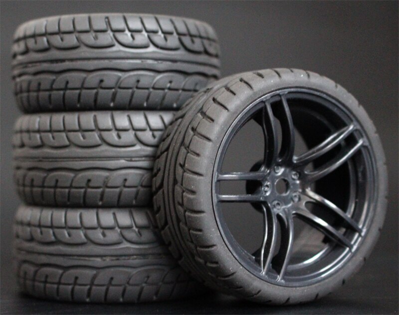 4pcs 1/10 On-Road Car Tires 26*64MM Plastic Wheel ... – Grandado
