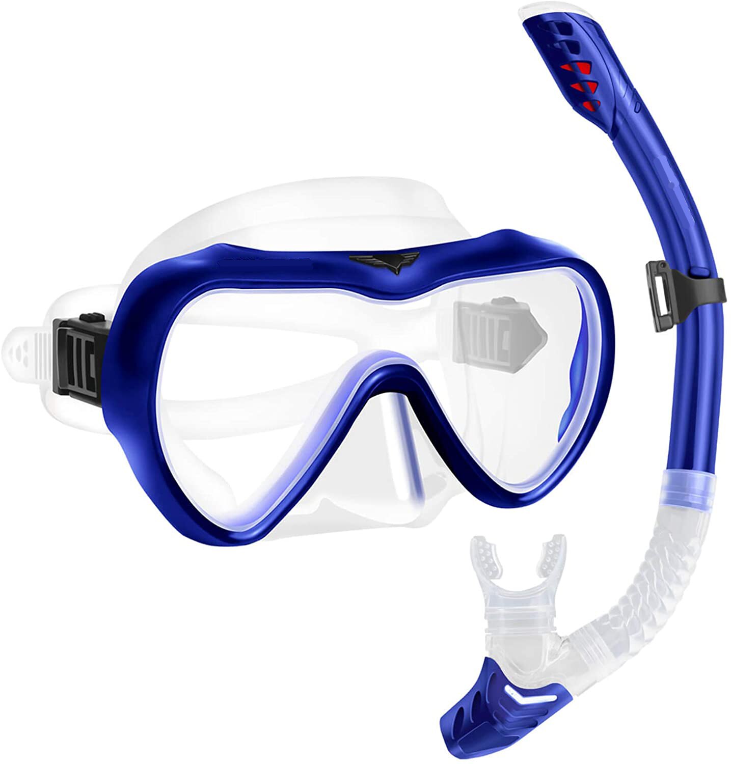 Scuba Diving Mask Snorkel Set Anti-fog Wide Vision... – Vicedeal
