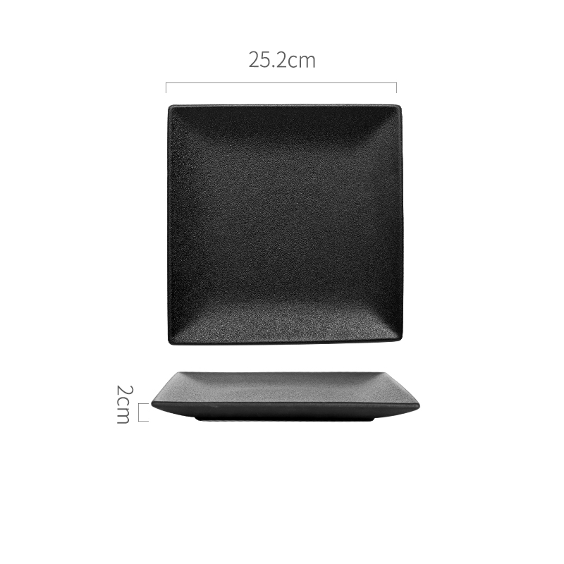 Retro Style Ceramic Dinner Plate 10 Inch Solid Col... – Grandado