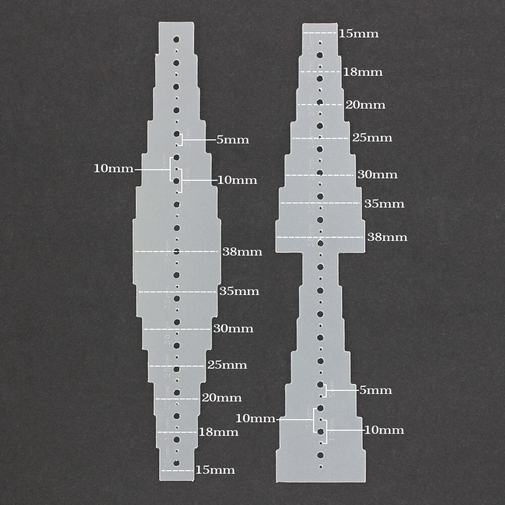 Diy læder håndværk bæltestrop hul stencil skabelon... – Grandado